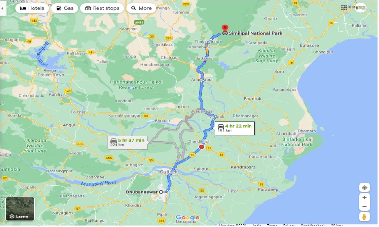 CarOnRentals-Bhubaneswar To Similipal National Park Taxi One Way | Book ...