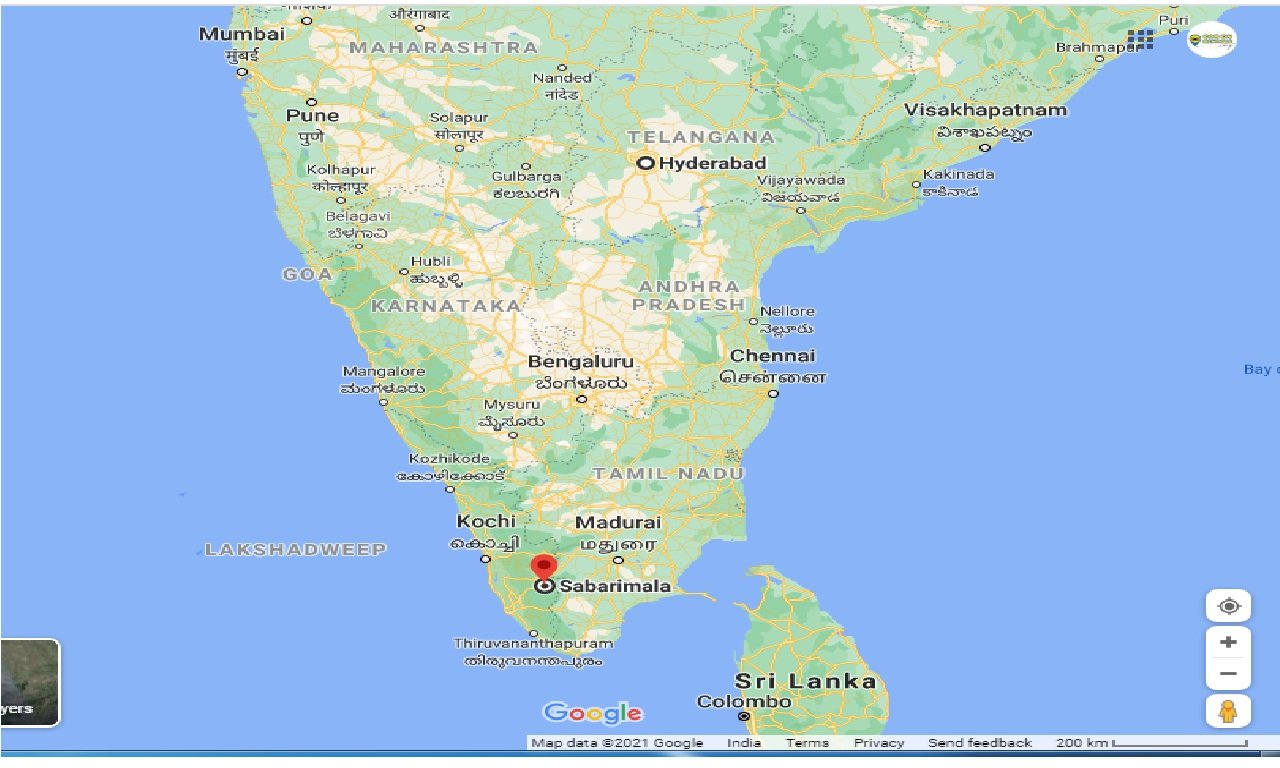 Sabarimala Temple Map