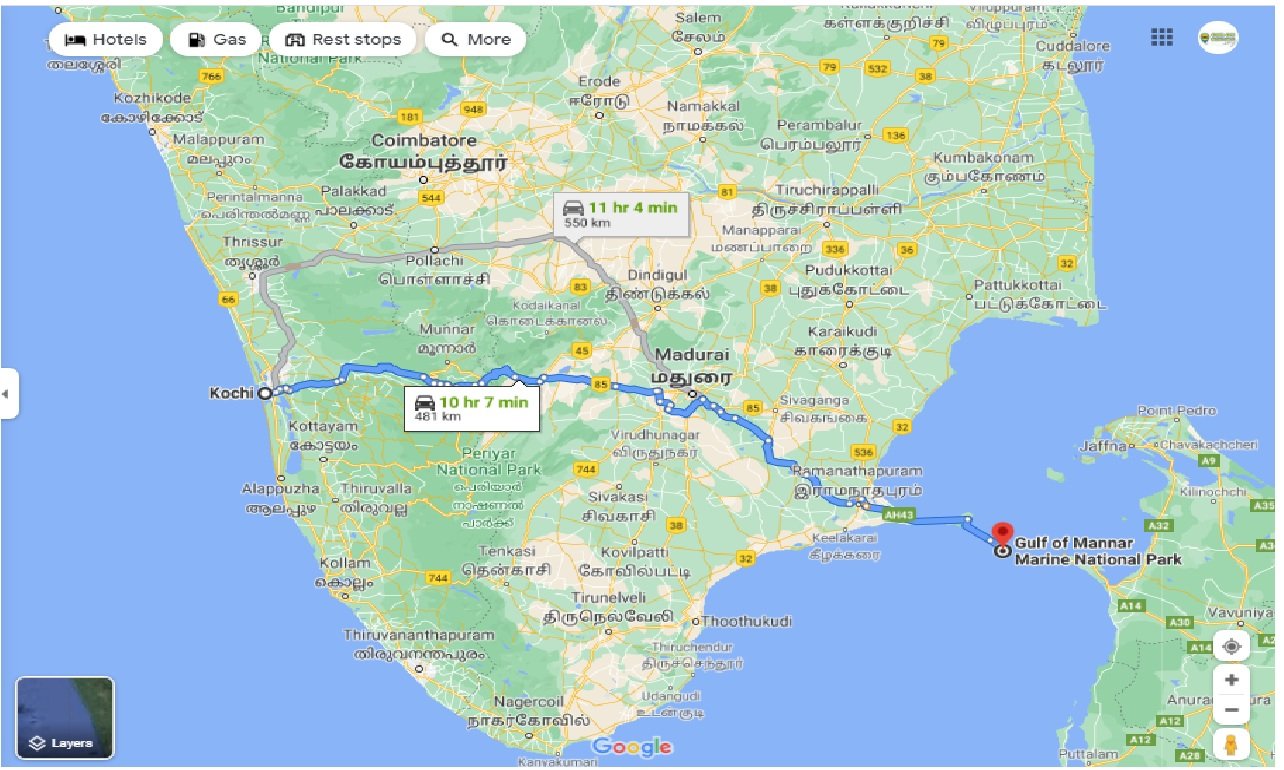 Gulf Of Mannar Map