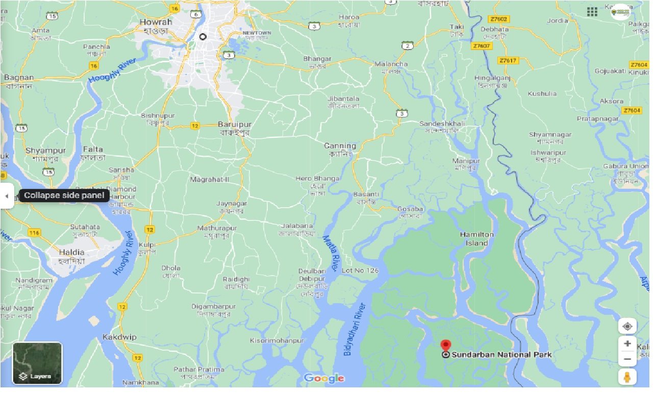 Sundarbans National Park Map