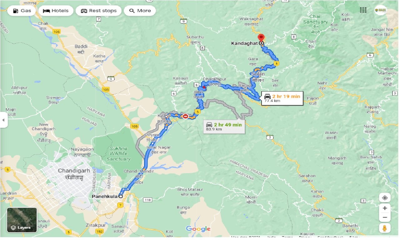 CarOnRentals-Panchkula To Kandaghat One Way | Book Car On Rent